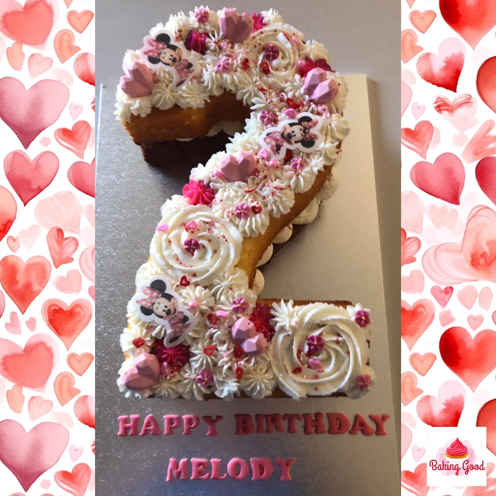 Minnie Mouse Number Cake | Baking Good